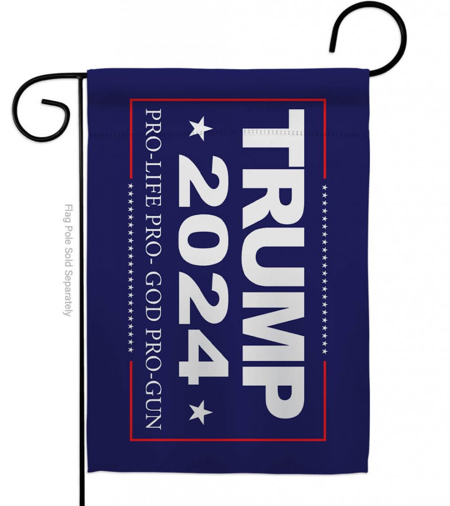 Trump 2024 Red White & Blue Garden Flag | Trump Superstore