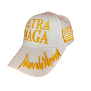 White Ultra Maga With Gold Donald Trump Signature Hat | Trump Superstore