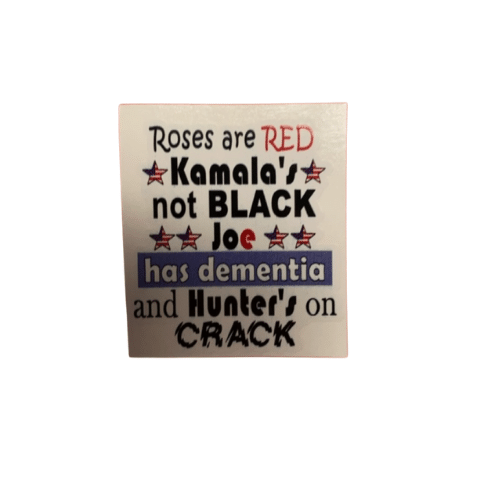 Roses Are Red Mini Sticker | Trump Superstore