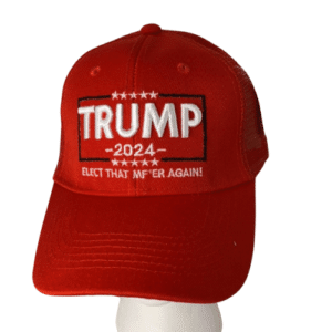 Red Trump 2024 "Elect That MF'er Again" Hat | Trump Superstore