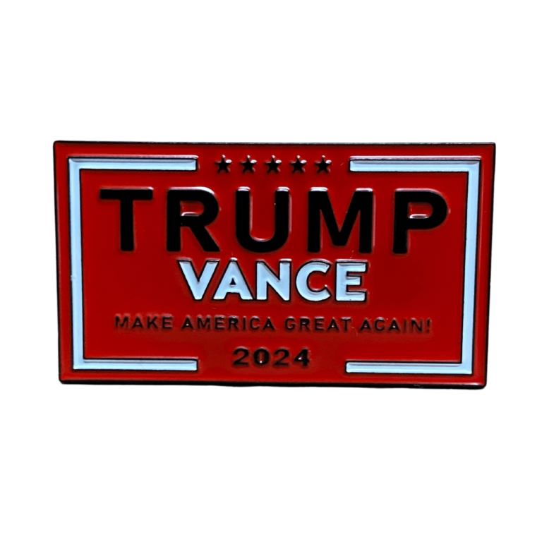 Trump Vance 2024 MAGA Red Lapel Pin | Trump Superstore