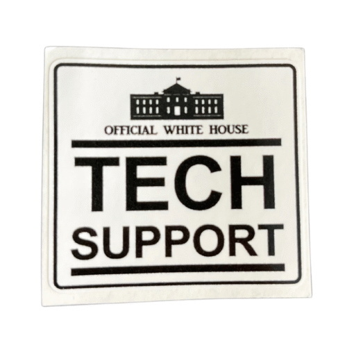 White House TECH Support Sticker | Trump Superstore