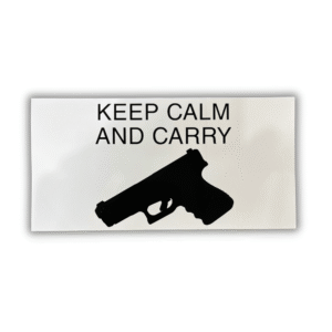 Keep Calm And Carry Bumper Sticker | Trump Superstore